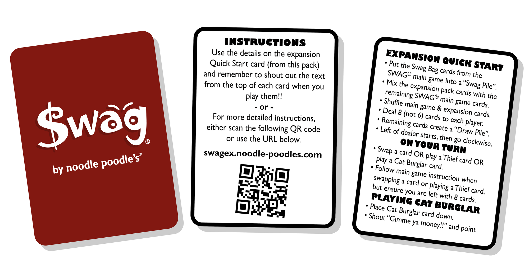 SWAG Expansion Pack for The Quirky, Ethical Card Game – Moo Free